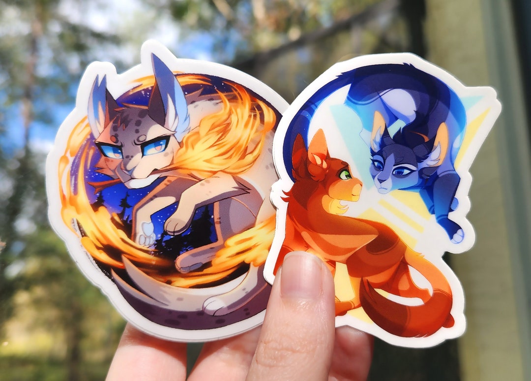 Ashfur, Firestar and Bluestar Sticker - Etsy