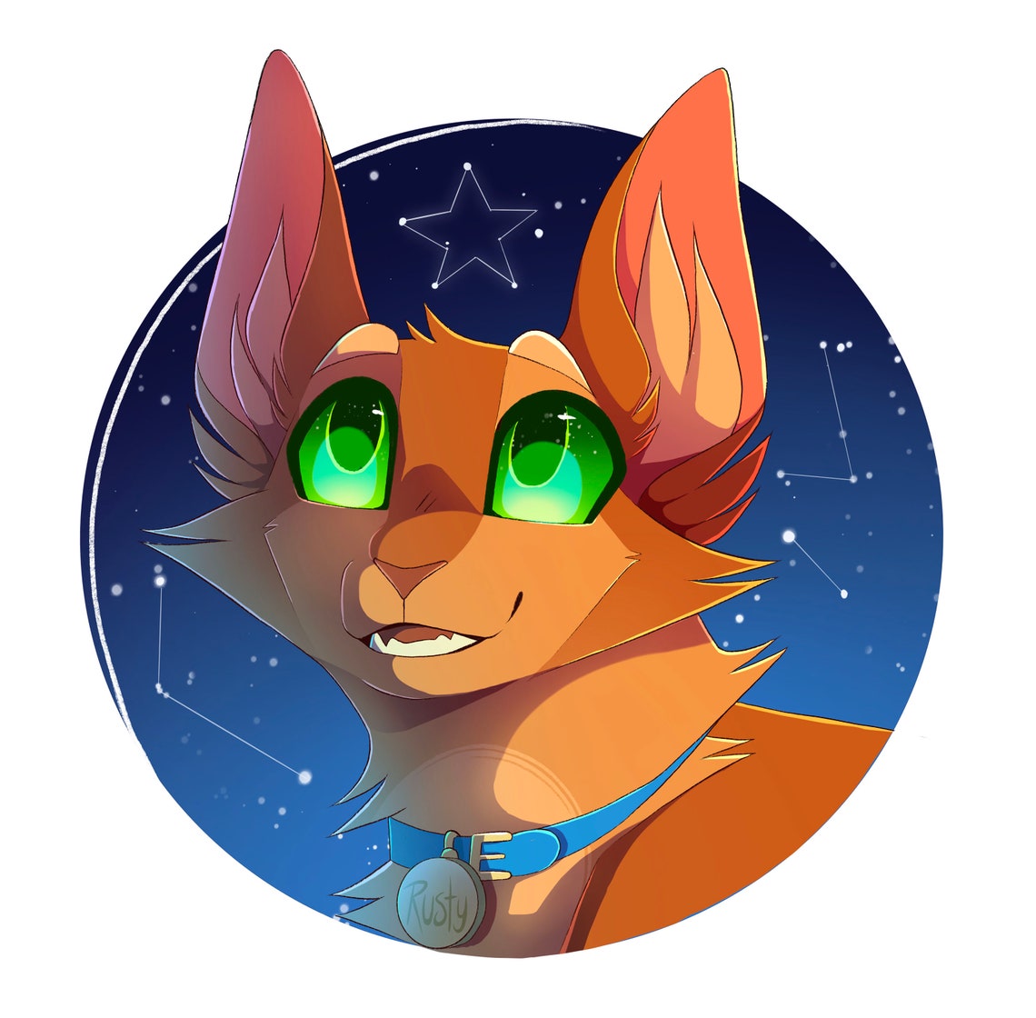 Warrior Cats Rusty/ Firepaw Keychain Charm | Etsy