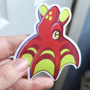 Deep Sea Creature Stickers - Gulper Eel, Giant Squid, Vampire Squid ...