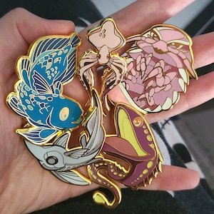 Deep Sea Creature Enamel Pins - 20 Designs! GLOWS IN DARK! - Etsy