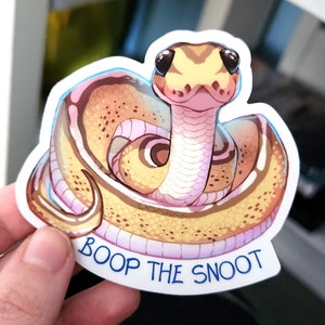 Ball Python Sticker Boop the Snoot - Etsy