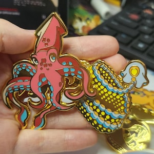 Deep Sea Creature Enamel Pins - 20 Designs! GLOWS IN DARK! - Etsy