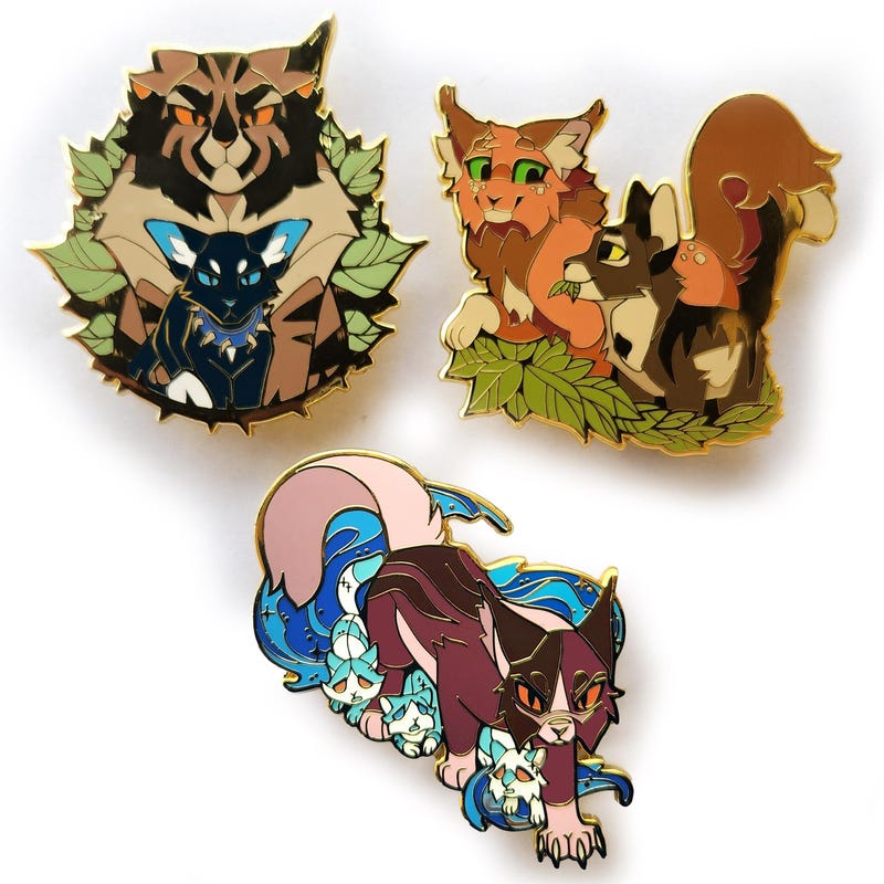 Warrior Cat Pin - Etsy