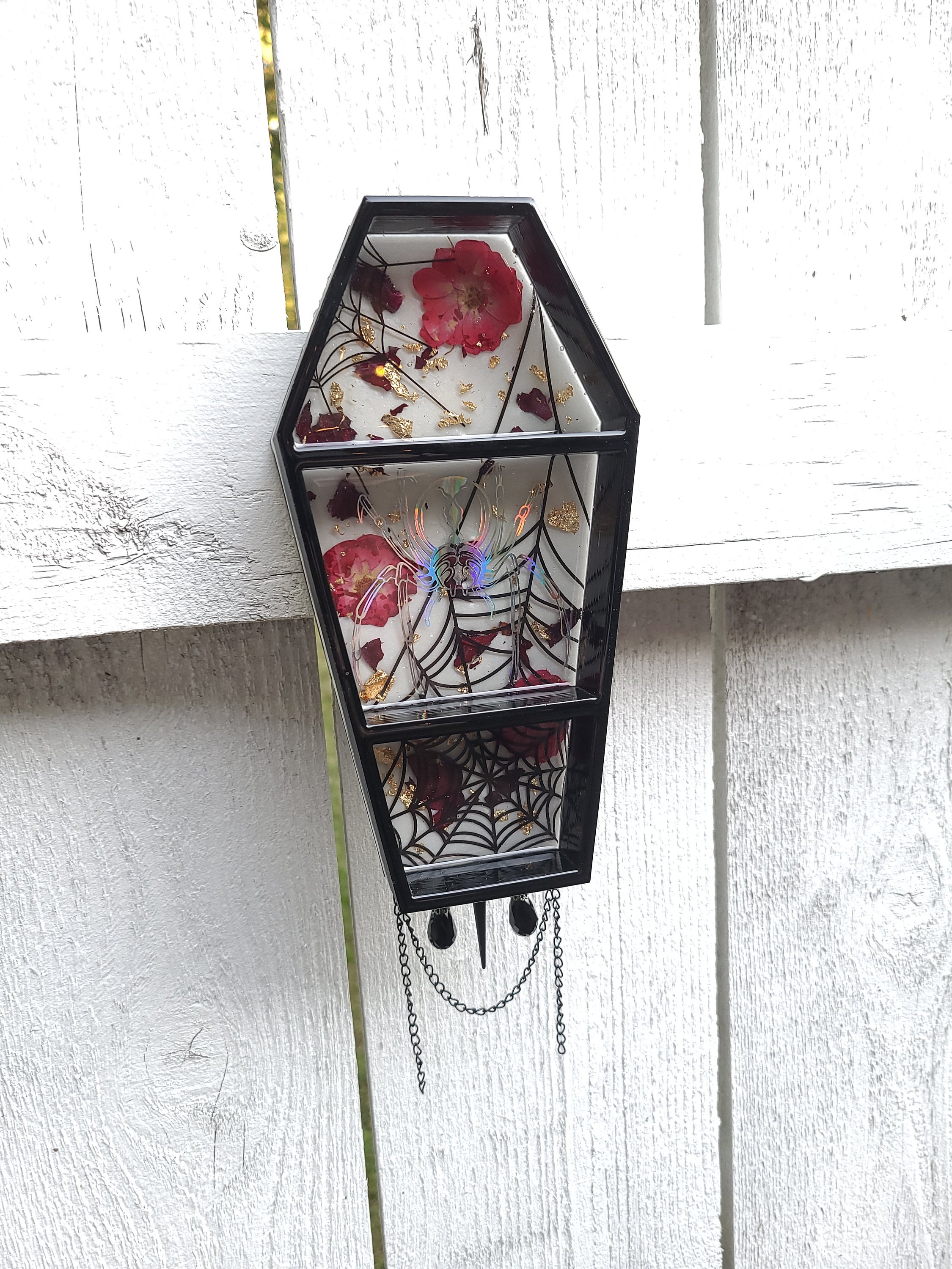Floral Spider Coffin Shelf - Etsy