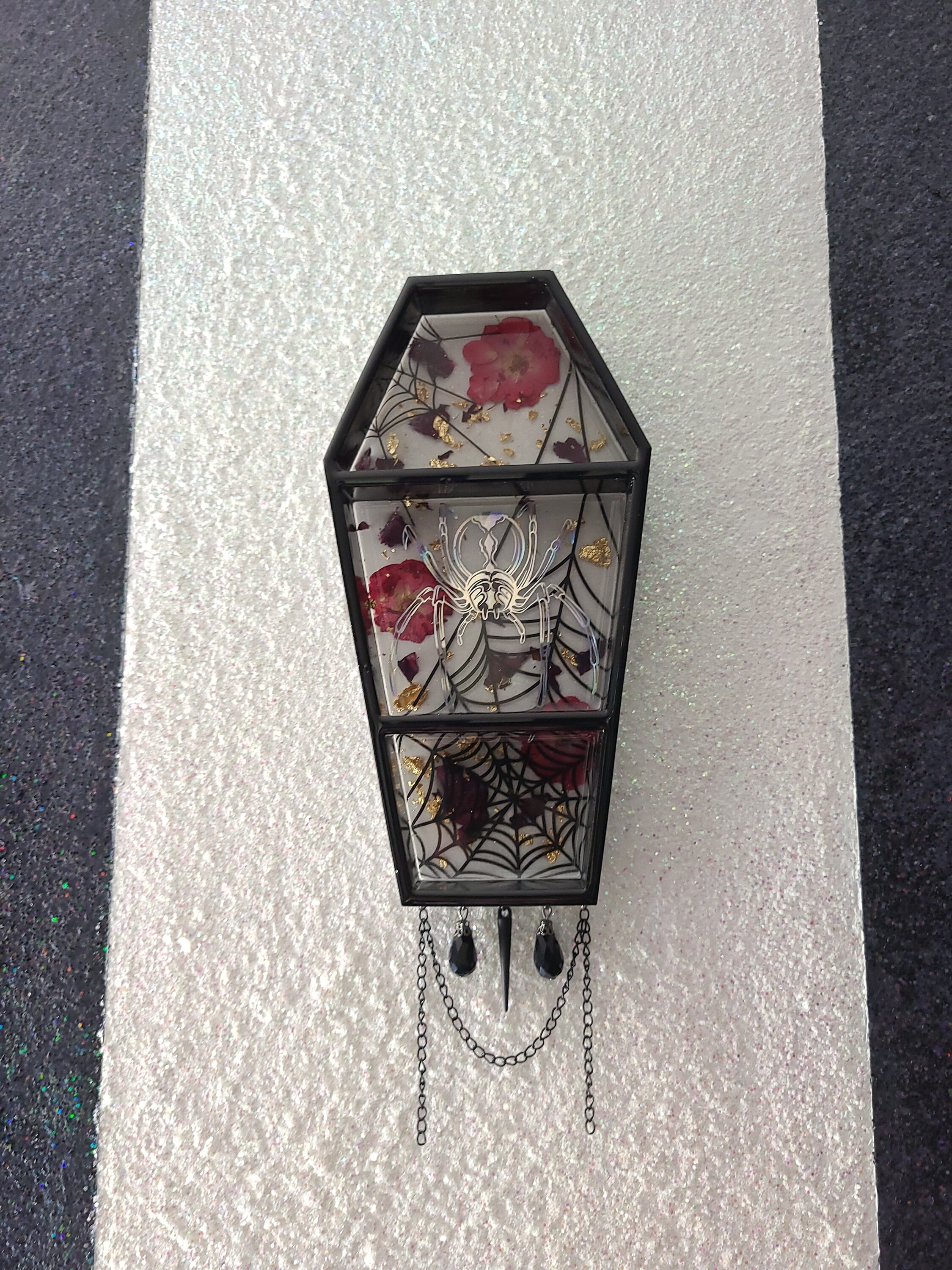 Floral Spider Coffin Shelf - Etsy