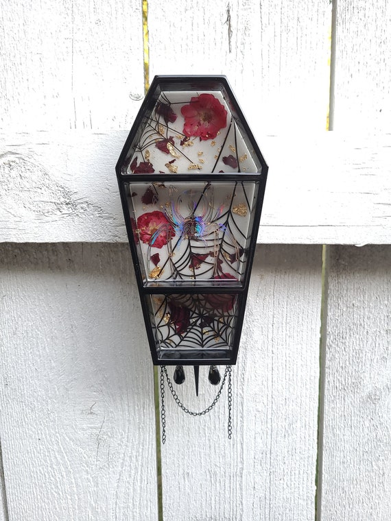 Floral Spider Coffin Shelf - Etsy