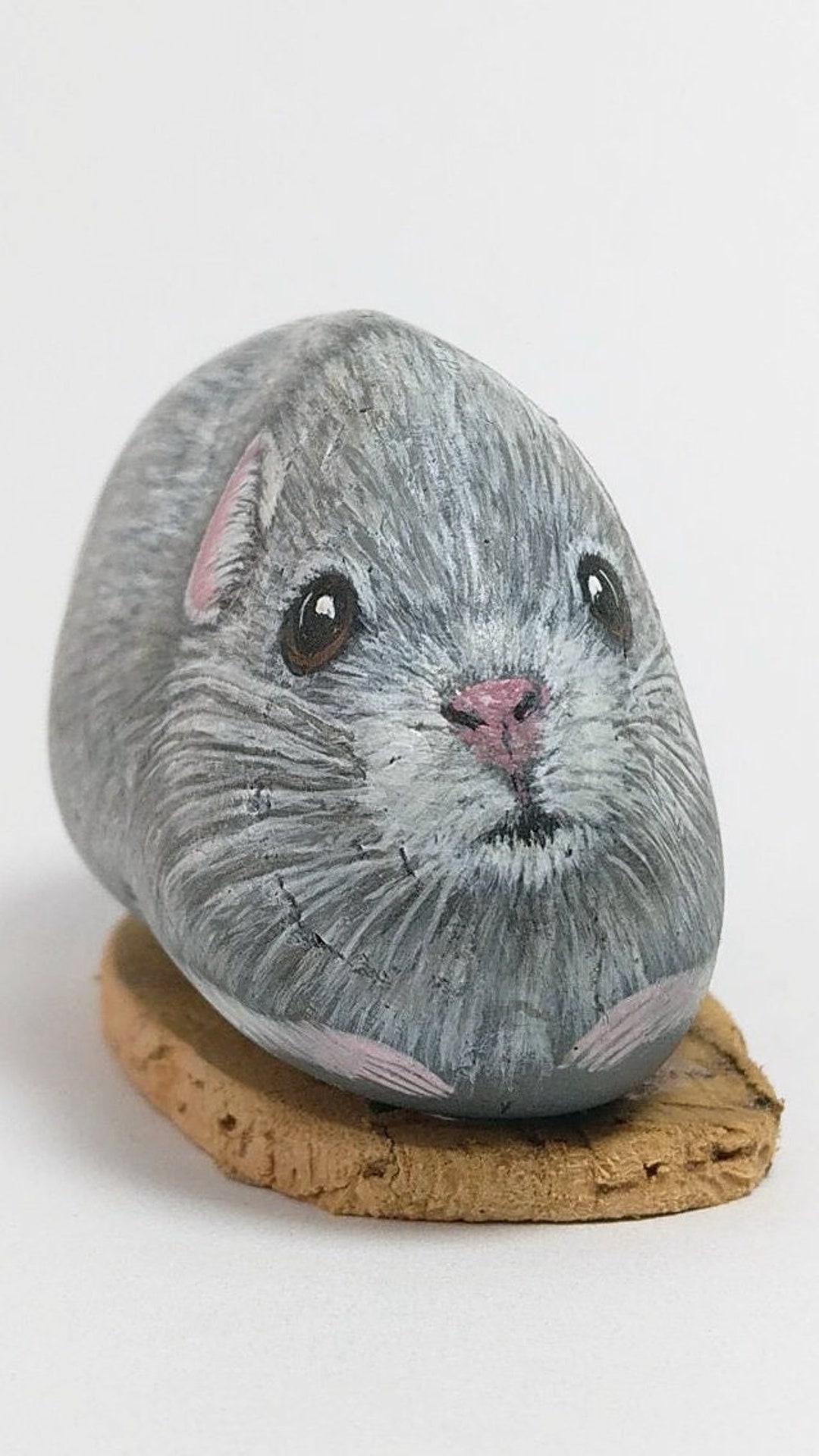 Mouse on River Stone, Miniature Mouse, Miniature Collector, Musculus ...