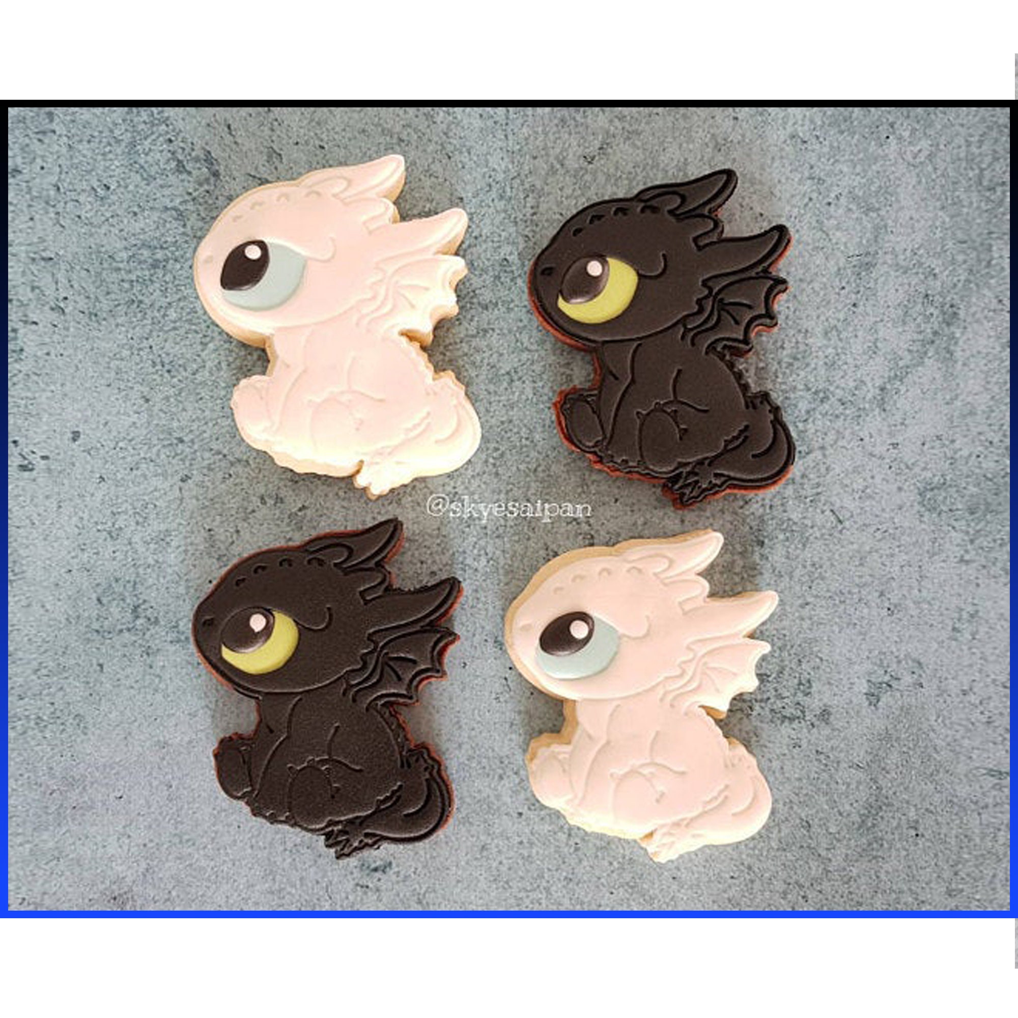 Black Baby Dragon Cookie Cutter Cute Chibi Dragon Ceramics - Etsy Australia