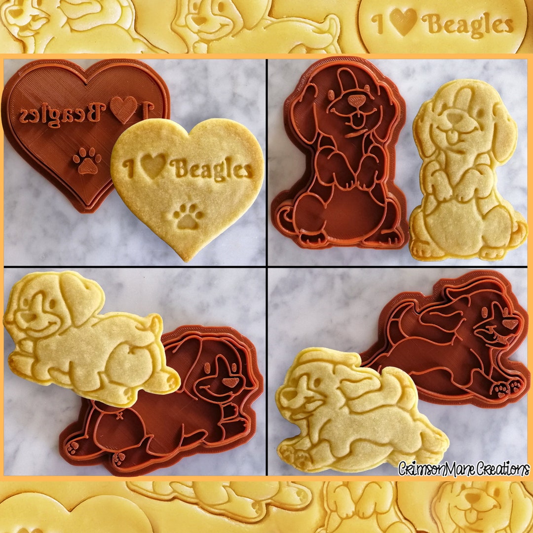 Beagle Dog Cookie Cutter Set - Cute Puppy - Ceramics and Pottery ...