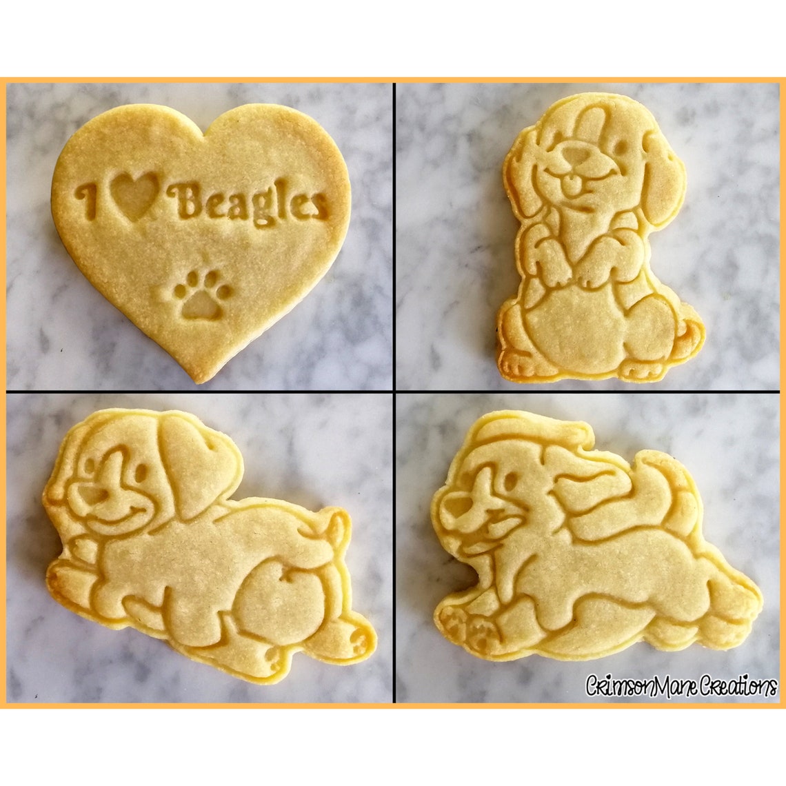 Beagle Dog Cookie Cutter Set Cute Puppy Ceramics and - Etsy