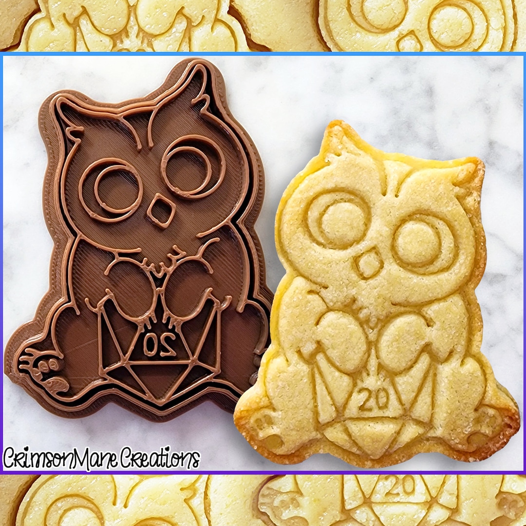 Owlbear Cookie Cutter: Hand-drawn 3D Printed Dnd D20 Dice RPG Baking ...