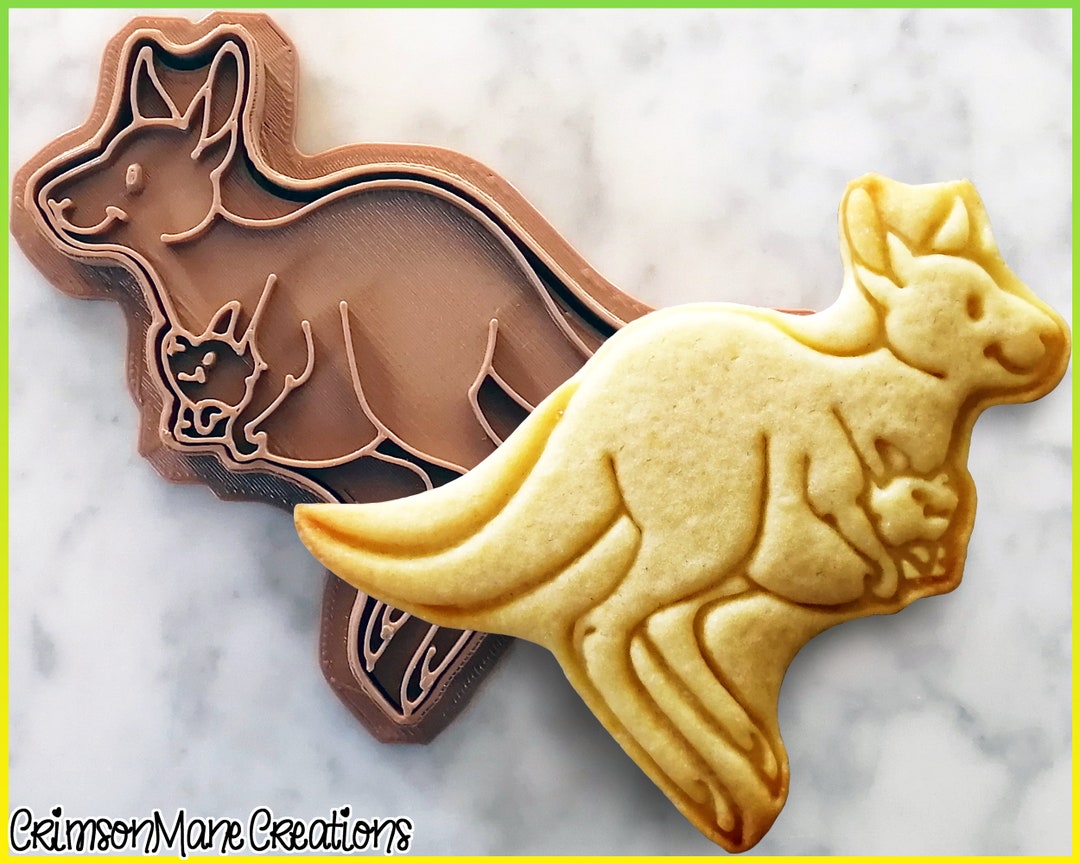 Kangaroo Cookie Cutter Australian Animals Cute Aussie - Etsy
