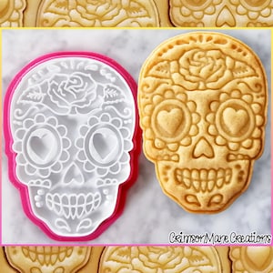 Sugar Skull Cookie Cutter Day of the Dead De Los Muertos 3D Printed ...