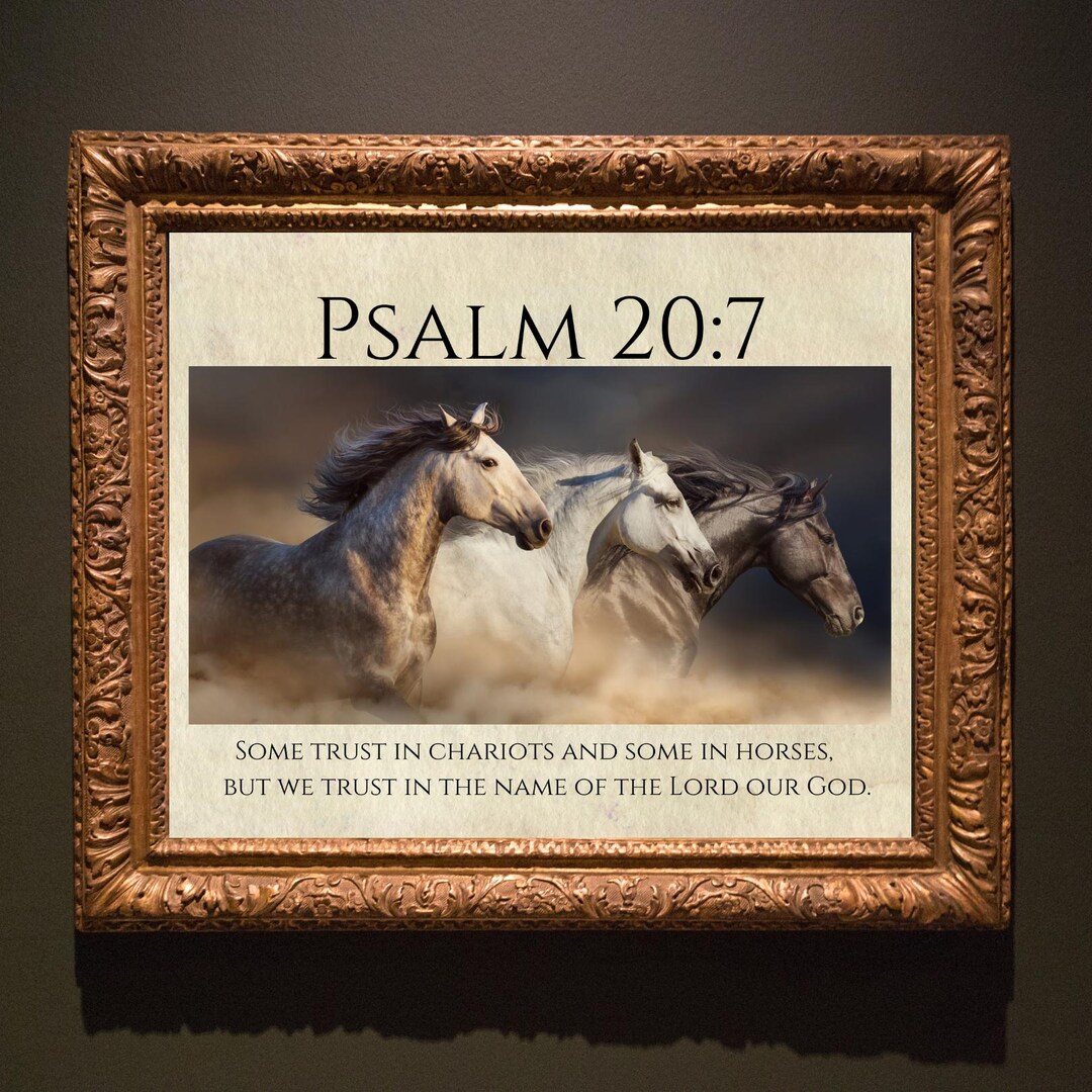 Vintage Horse Bible Verse DIGITAL PRINT Vintage Image Bible Printed Art ...
