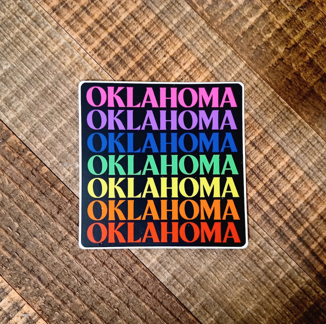 Oklahoma Rainbow Decal/sticker - Etsy