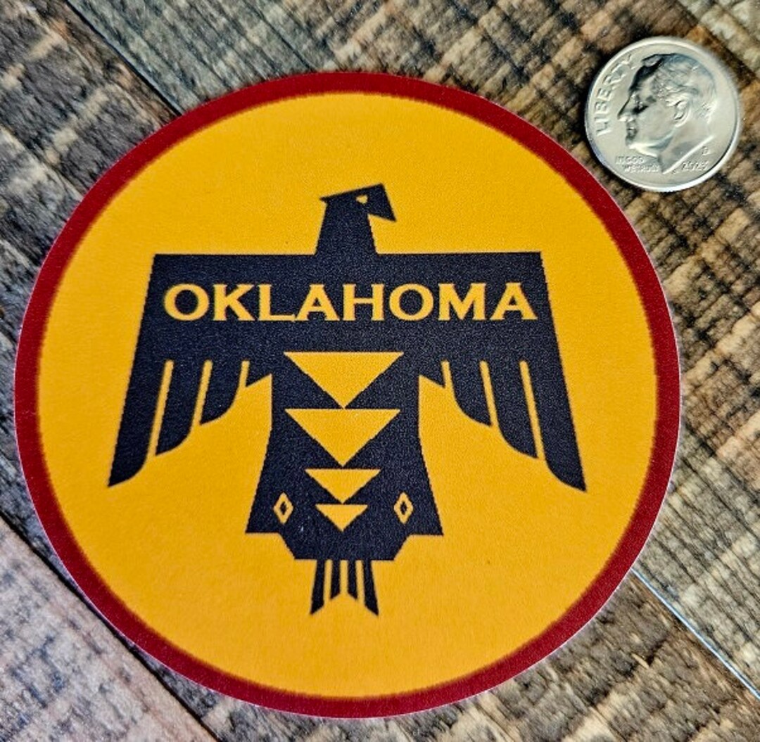 Oklahoma Thunderbird Sticker/decal - Etsy
