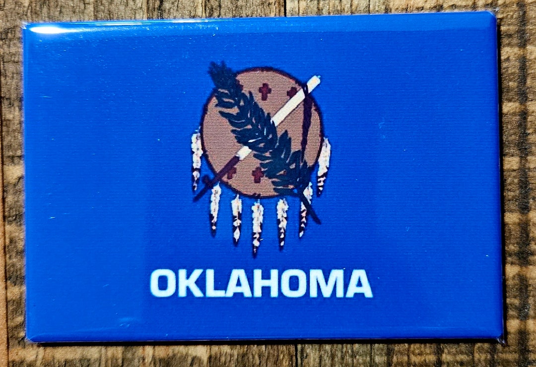 Oklahoma Flag Refrigerator Magnet - Etsy