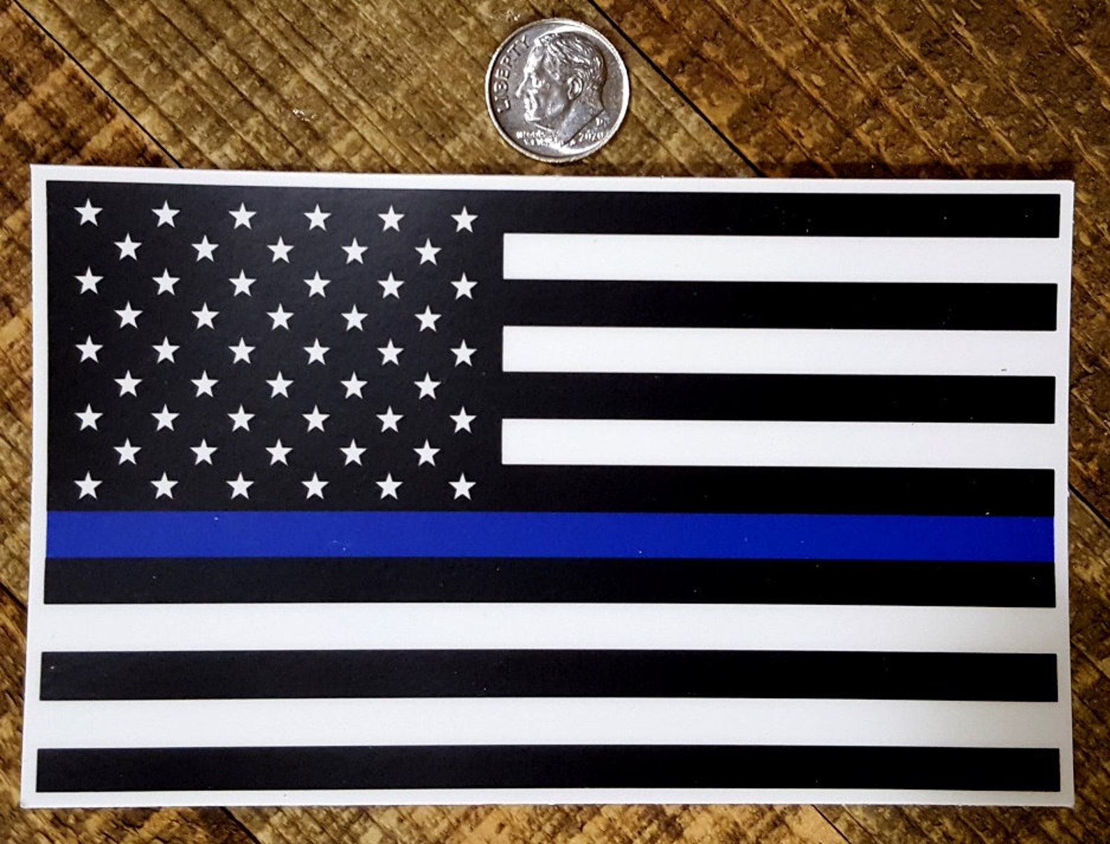 01 Back the Blue Flag Decal | Etsy