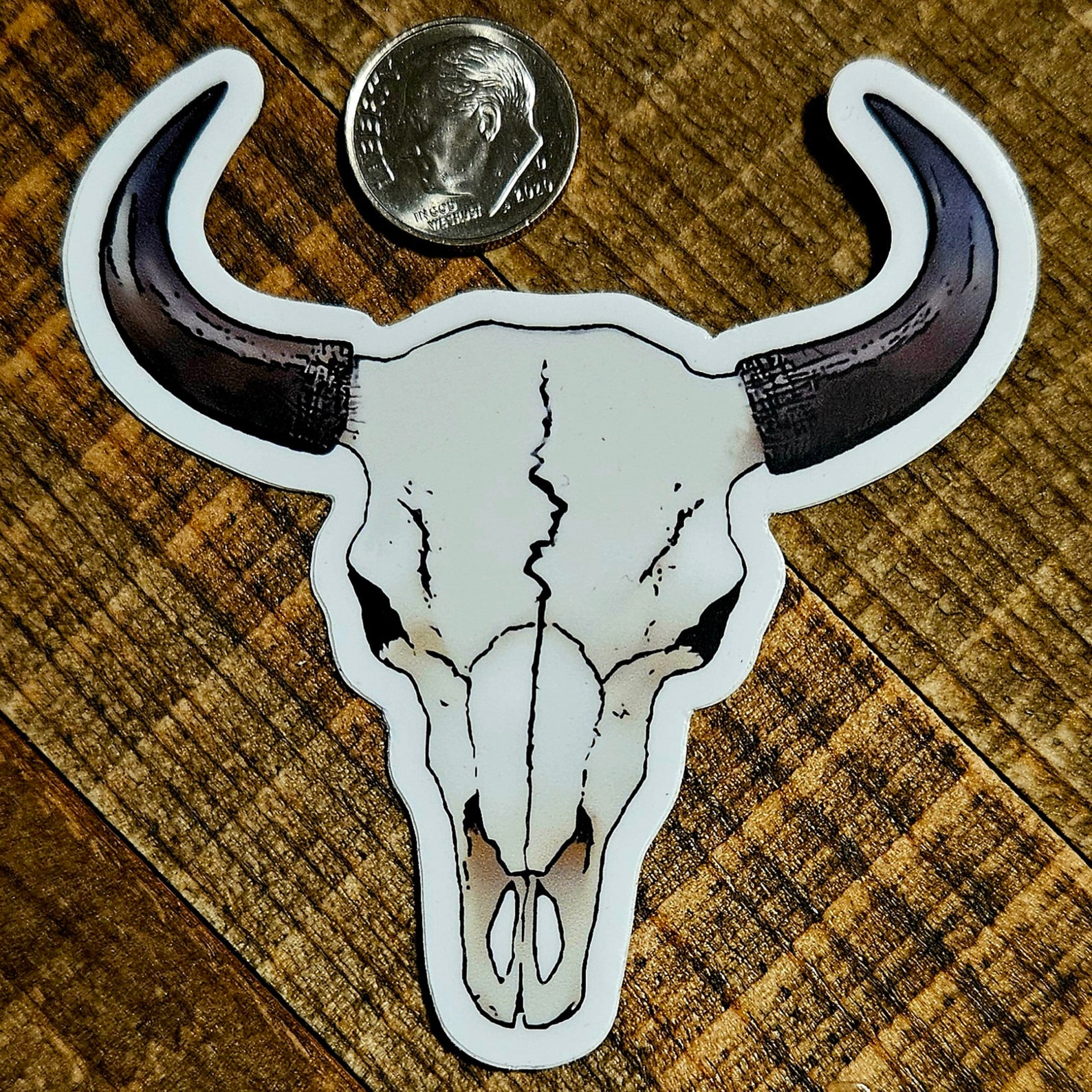 Cow Skull Decal Sticker - Etsy