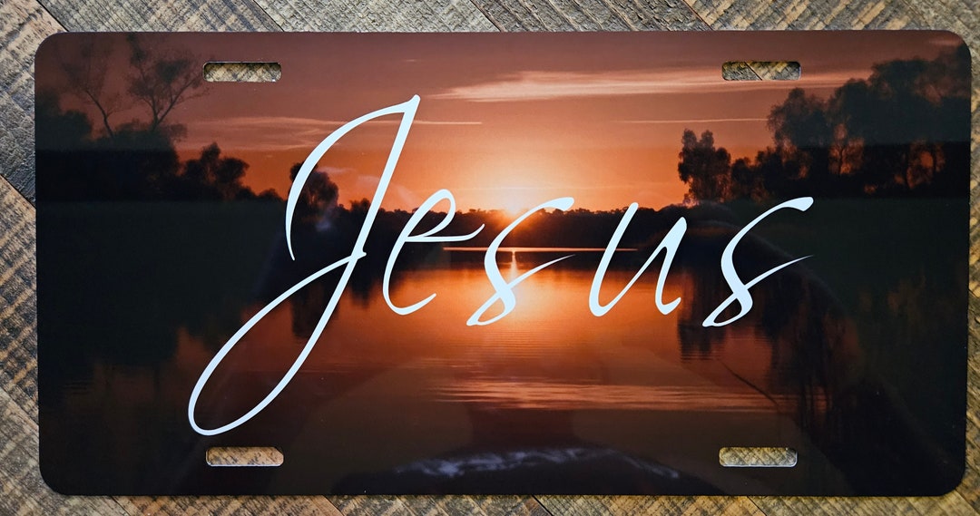 Jesus Scenic License Plate - Etsy