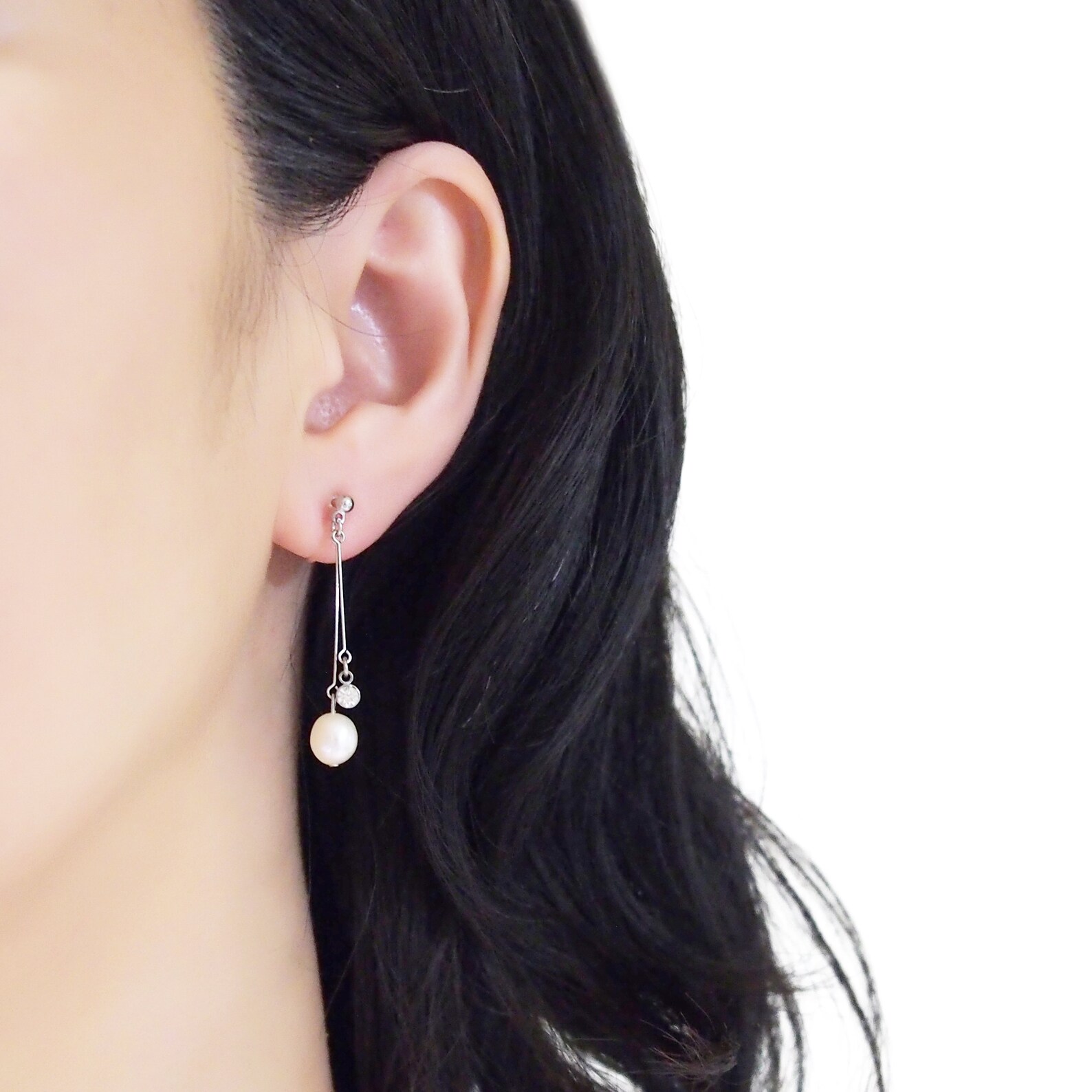 White Freshwater Pearl Clip on Earrings Pearl Clip on | Etsy