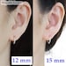 Men's Black Clip on Earrings Btsts Clip on Hoop Earrings - Etsy