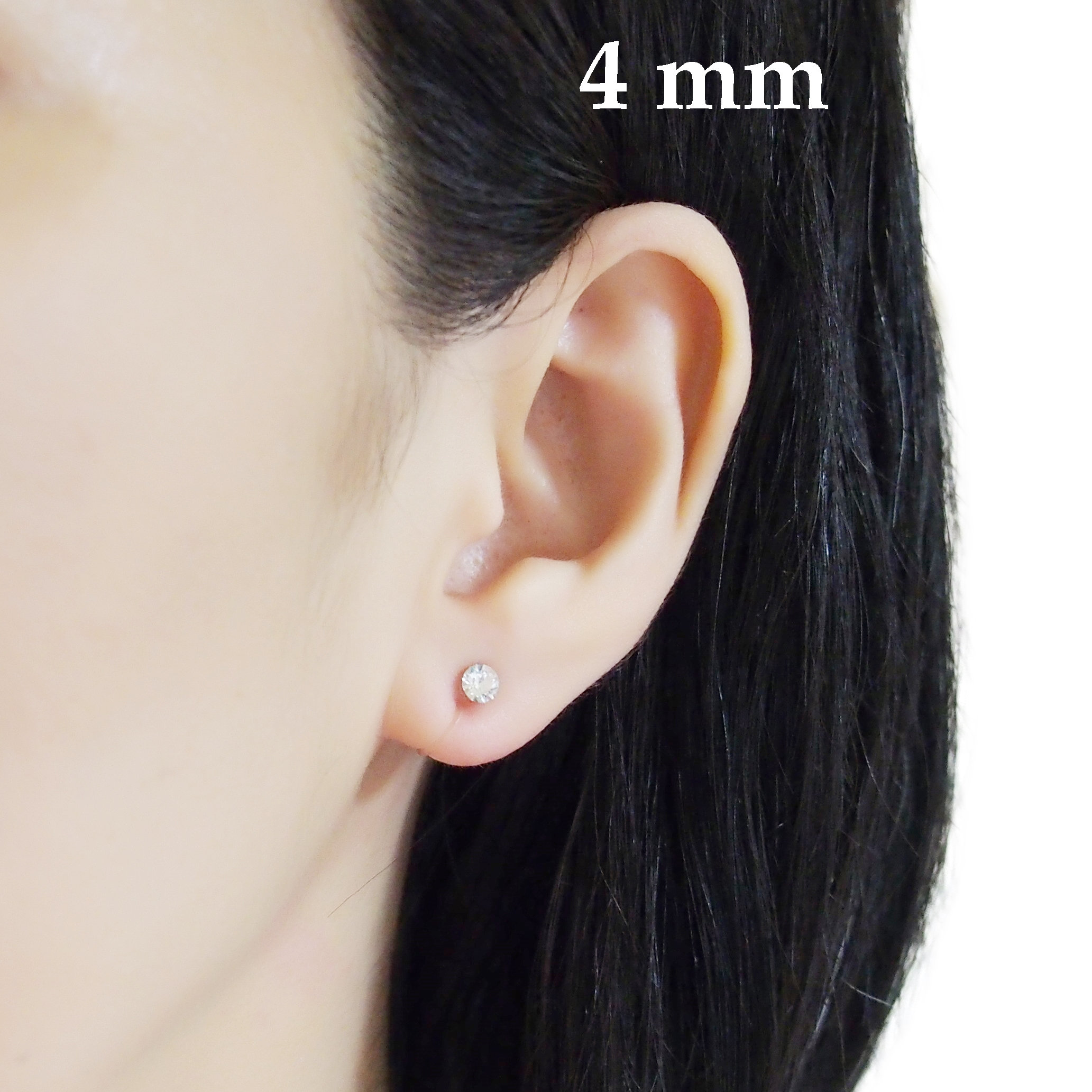 Invisible Clip on Earrings, 6mm Freshwater Pearl Clip on Stud Earrings ...