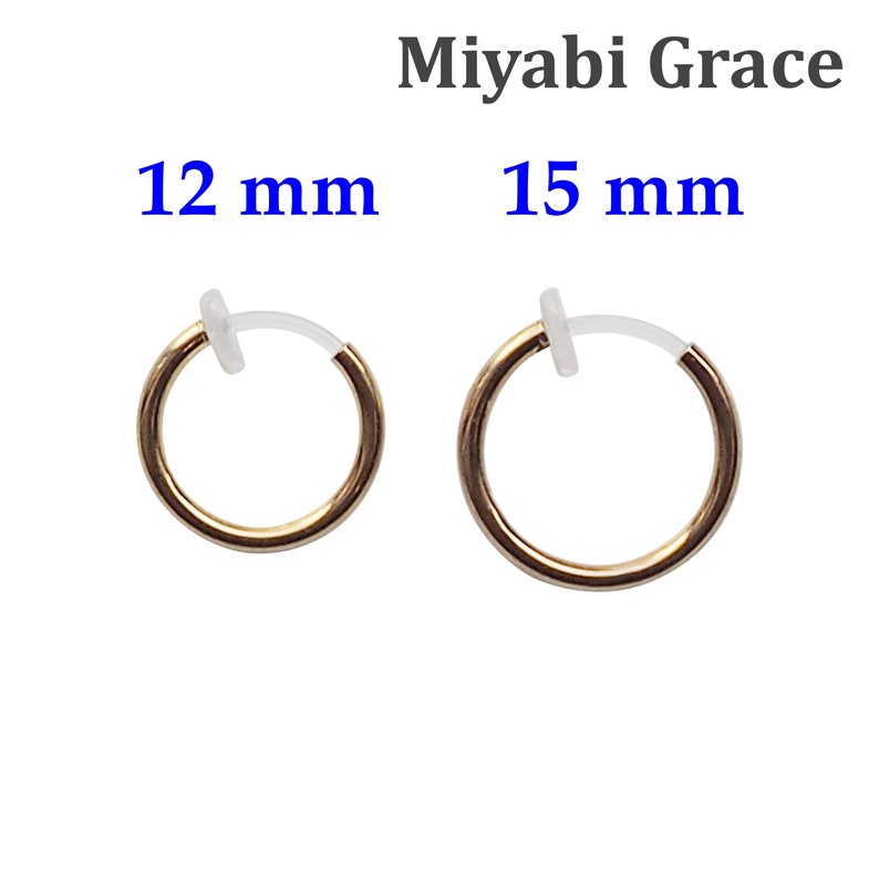 Comfortable Silver Plastic Invisible Clip-on Hoop Earrings - Etsy