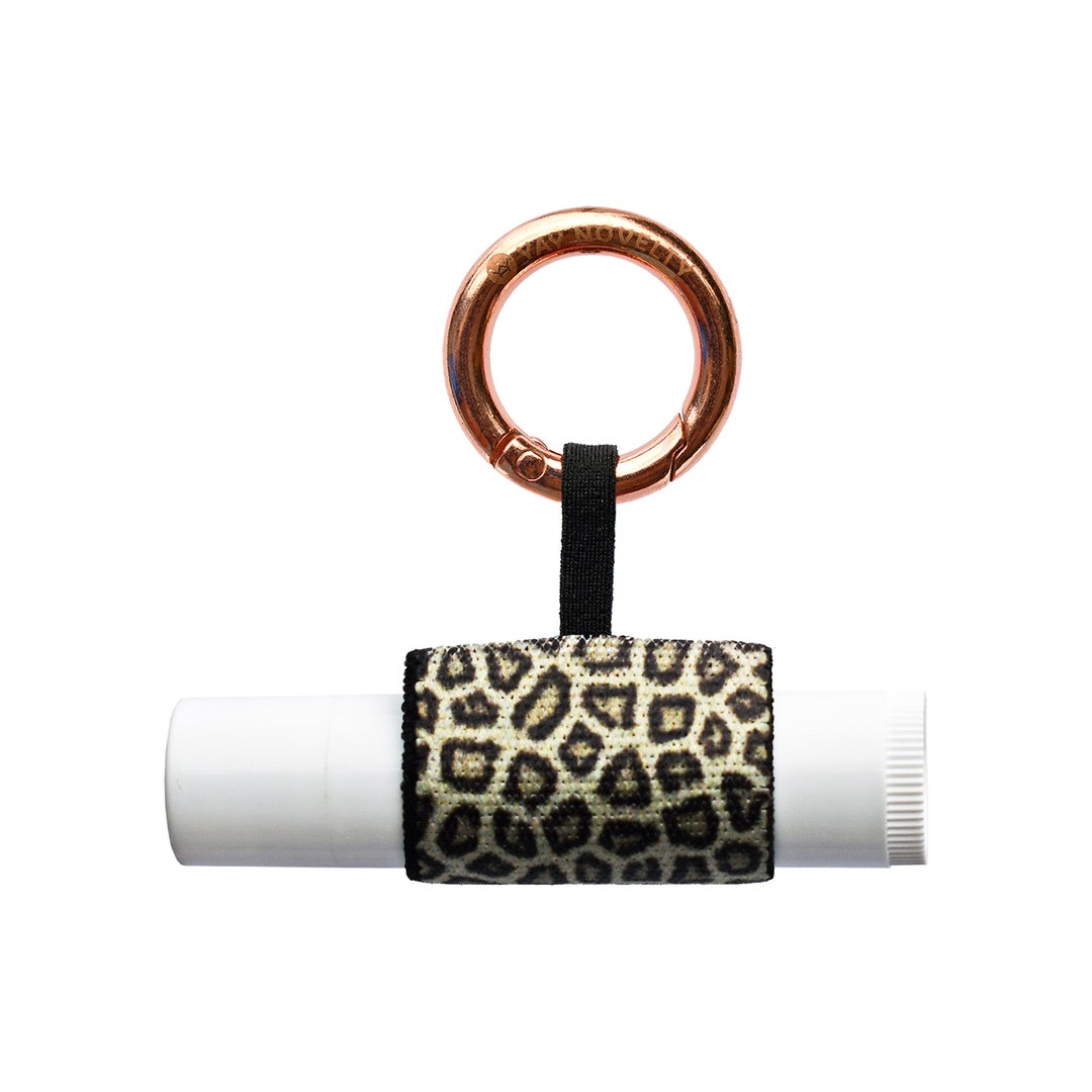 Chapstick Holder With Carabiner Keychain, Lip Balm Holder Keychain ...