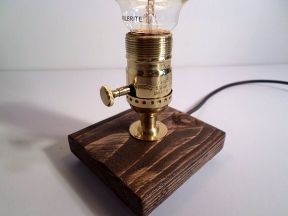 Table Lamp-desk Lamp-edison Steampunk Lamp-rustic Home - Etsy