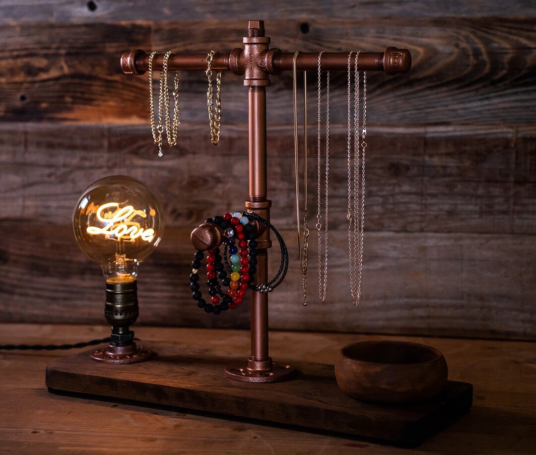 Unique Lamp Jewelry Storage Box Fixture Love Bulb Lamp Unique Mothers ...
