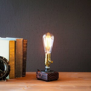 Table Lamp-desk Lamp-edison Steampunk Lamp-rustic Home Decor-gift for ...
