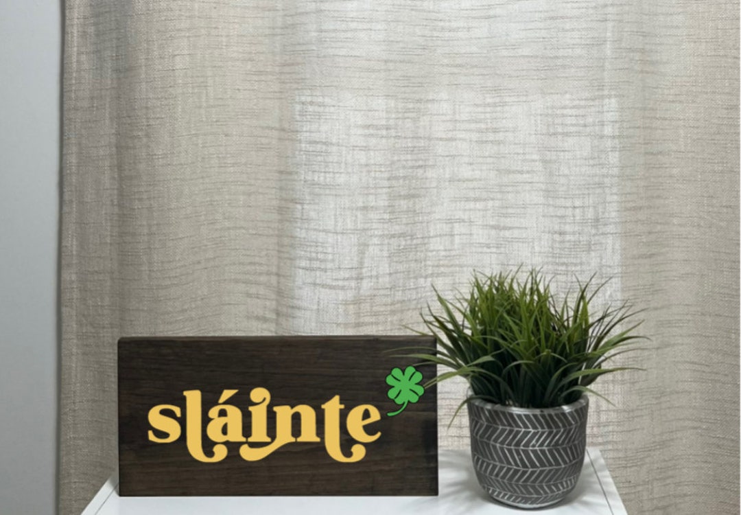 Slainte Sign, Irish Blessing, Cheers, Housewarming Gift, Realtor Gift ...