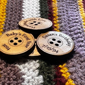 Customizable Button Labels for Temperature Blankets | Crochet & Kitting ...