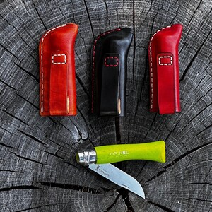 Opinel No7 | Custom Leather Sheath | EDC | Bushcraft | Gift | Folding ...
