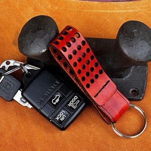 Vintage Racing Inspired | Customizable Leather Keychain | Luxury ...