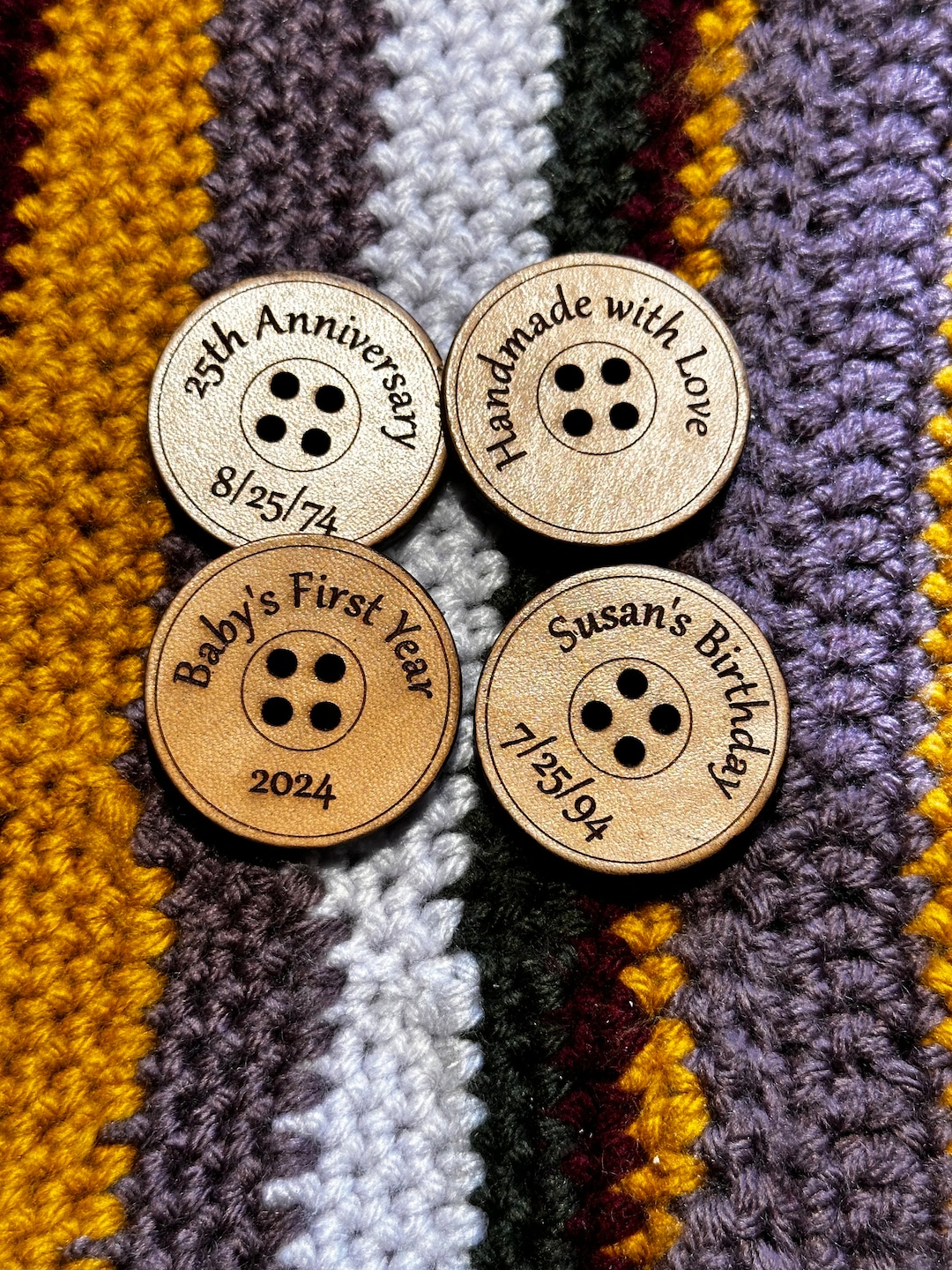 Customizable Button Labels for Temperature Blankets | Crochet & Kitting ...