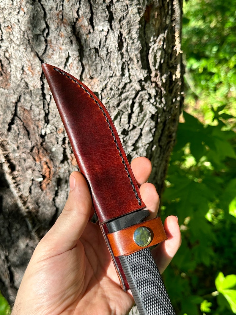 Cold Steel SRK-C Leather Sheath | Custom & Personalized | Bushcraft ...