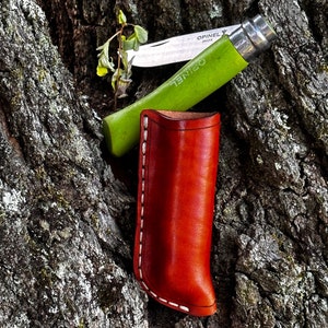 Opinel No7 Custom Leather Sheath EDC Bushcraft Gift Folding Pocket ...