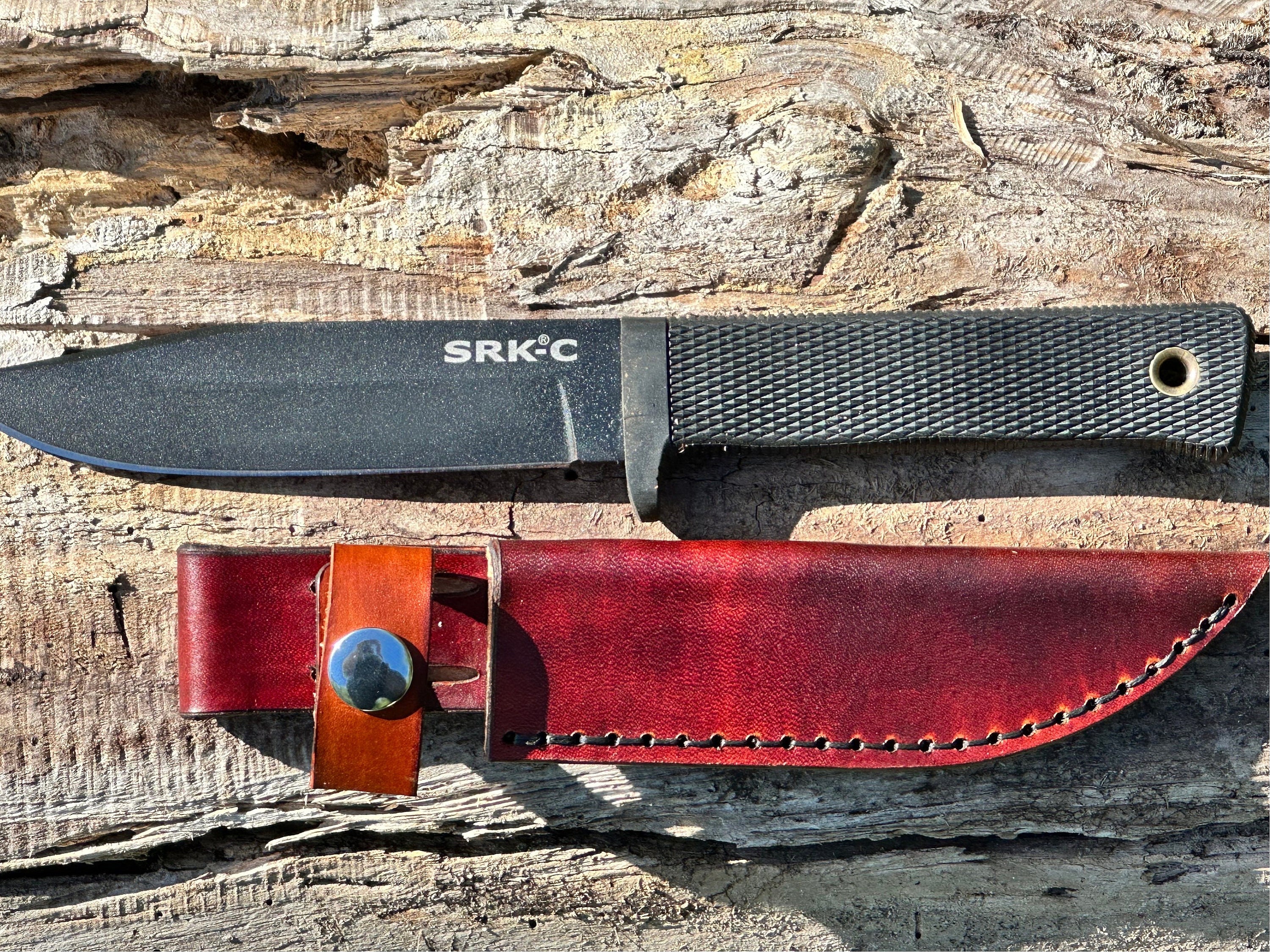 Cold Steel SRK-C Leather Sheath | Custom & Personalized | Bushcraft ...