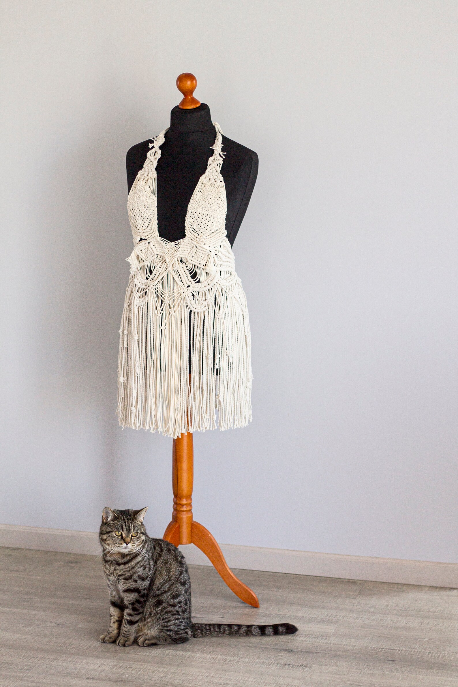 Macrame Dress, Photoshoot Dress, Festival Dress, Boho Macrame Dress ...