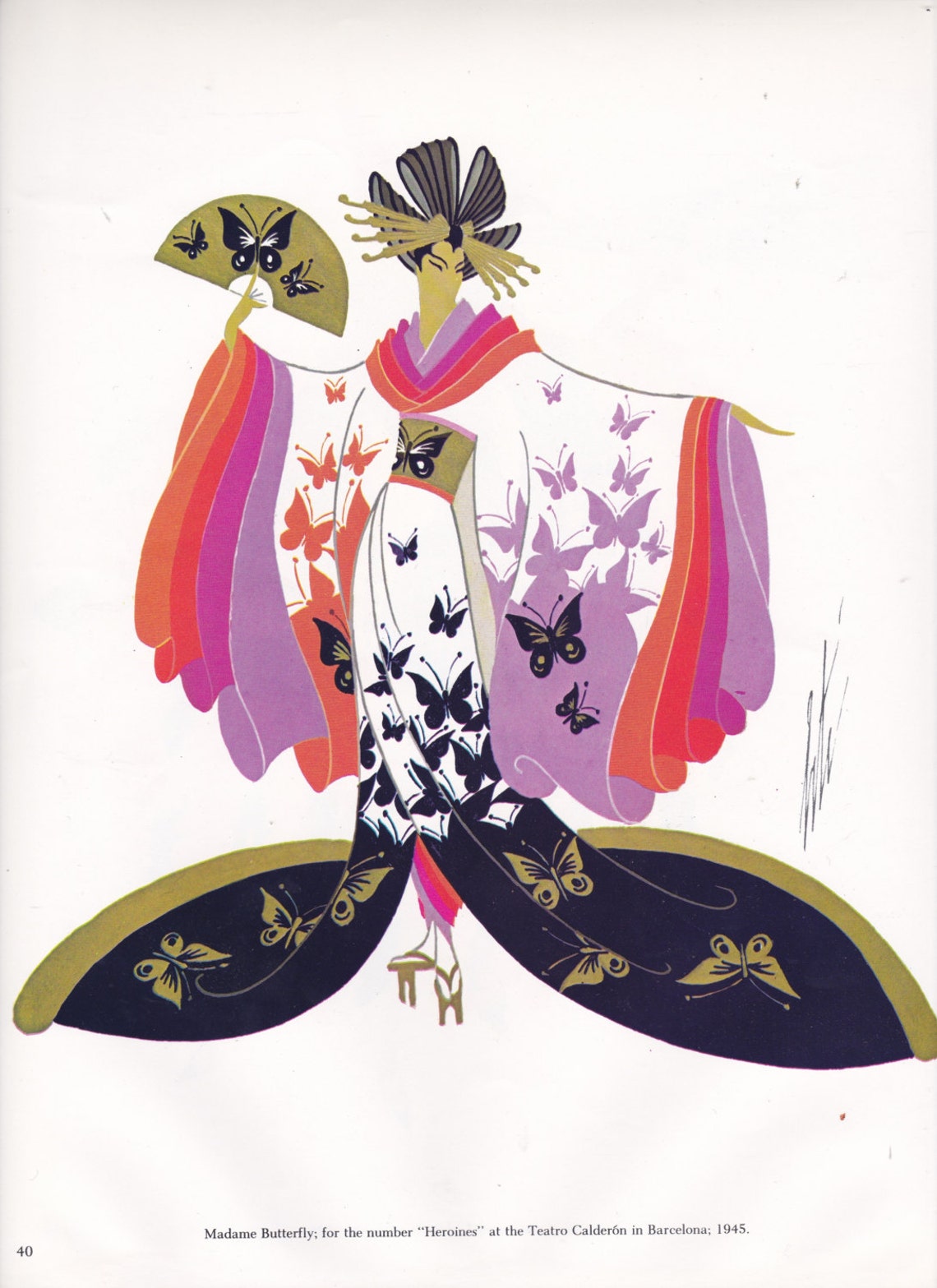 Erte Print Book Plate. Art Deco Design. Original Vintage Art Print ...