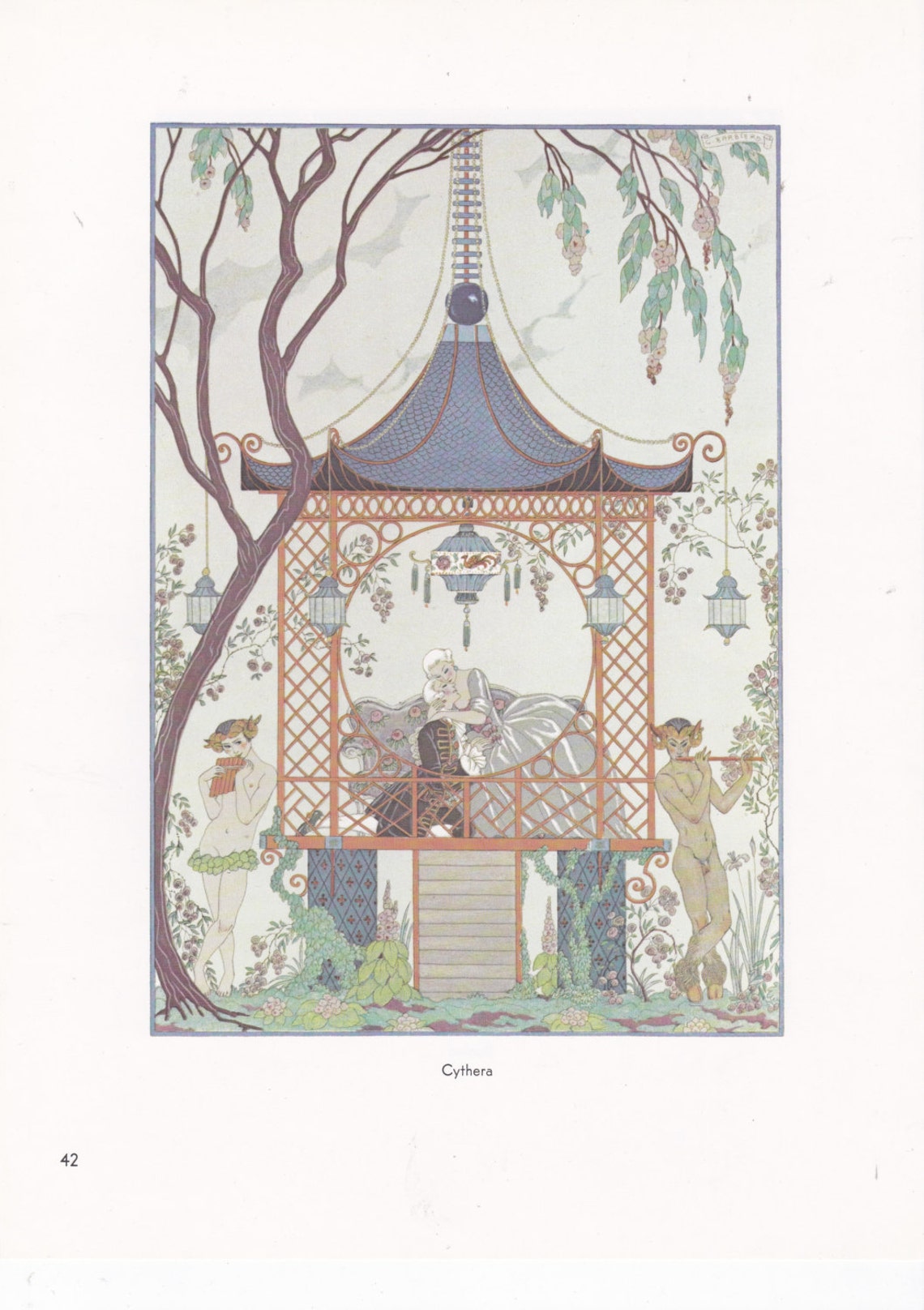 George Barbier Vintage Print Book Plate. Art Deco Fashion - Etsy