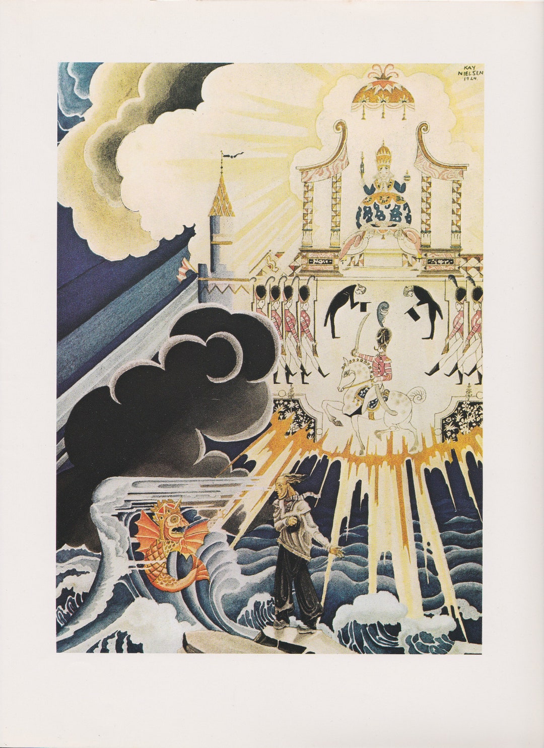 Kay Nielsen Print Book Plate. Art Deco Nouveau Design. Vintage Art ...