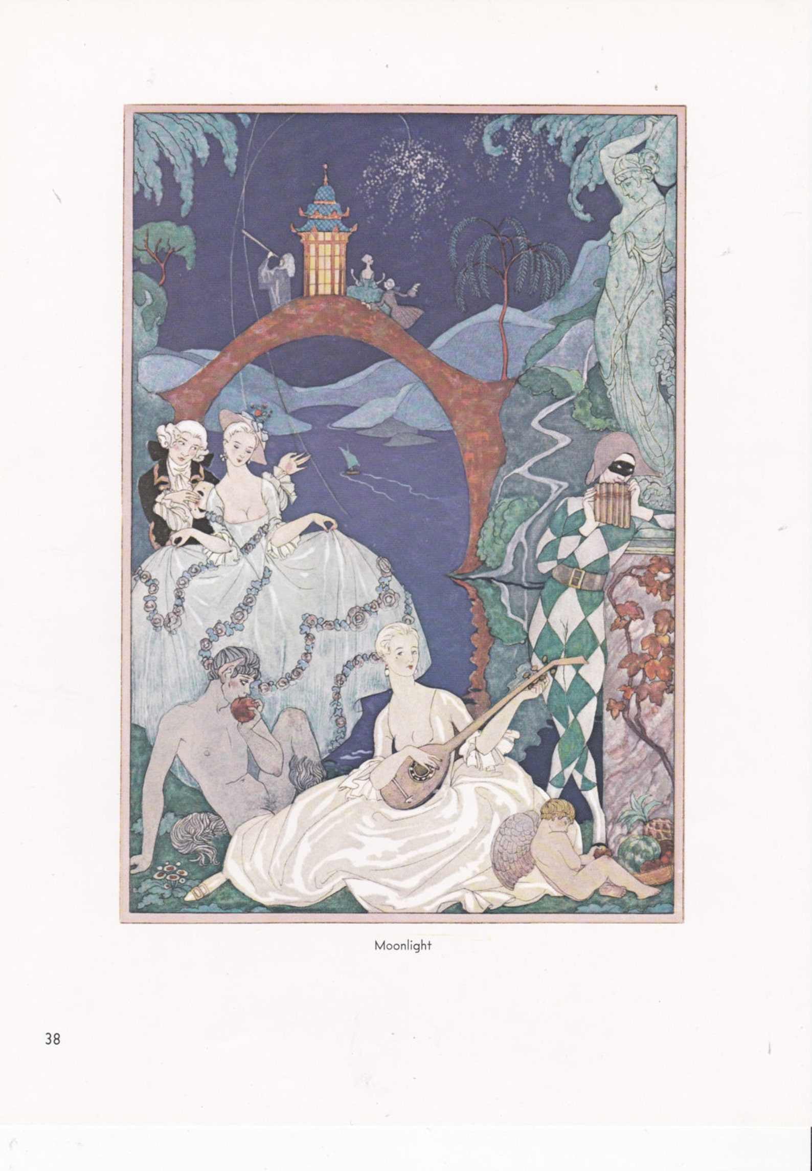 George Barbier Vintage Print Book Plate. Art Deco Fashion - Etsy