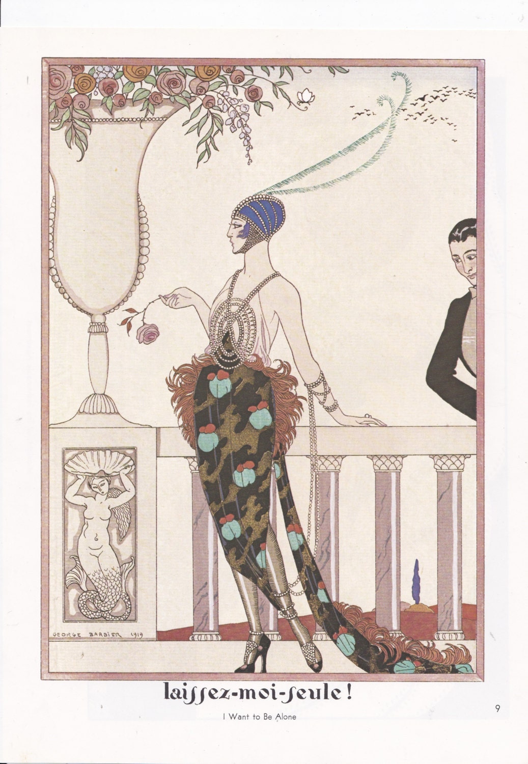 George Barbier Vintage Print Book Plate. Art Deco Fashion Design ...