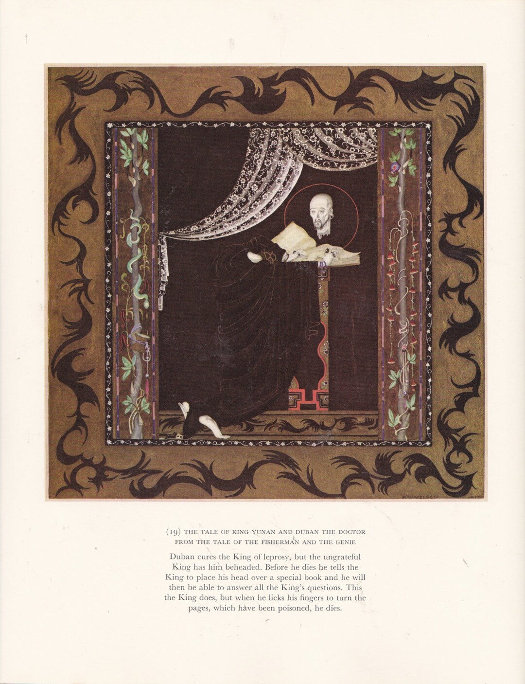 Kay Nielsen Print Book Plate. Art Deco Nouveau Design. Vintage Art ...