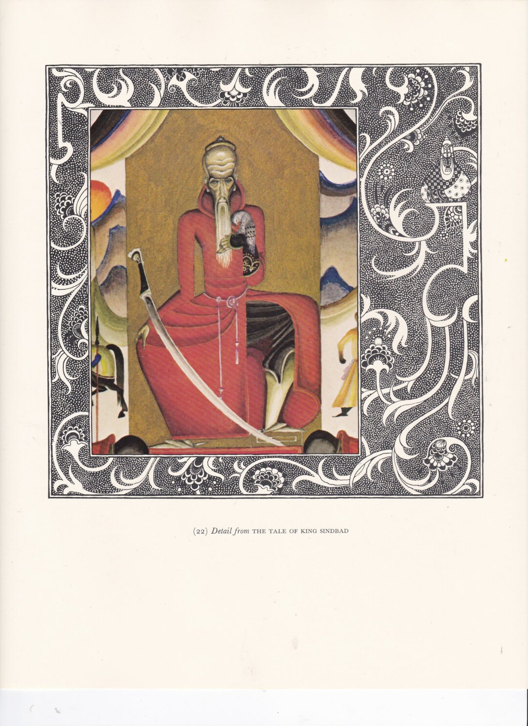 Kay Nielsen Print Book Plate. Art Deco Nouveau Design. Vintage Art ...