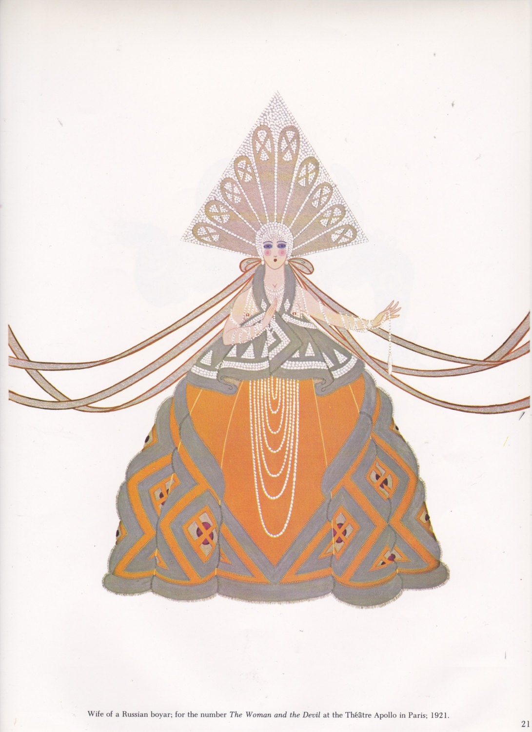 Erte Print Book Plate. Art Deco Design. Original Vintage Art Print ...