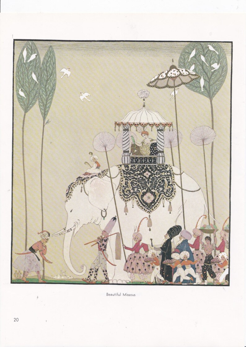 George Barbier Vintage Print Book Plate. Art Deco Fashion - Etsy UK